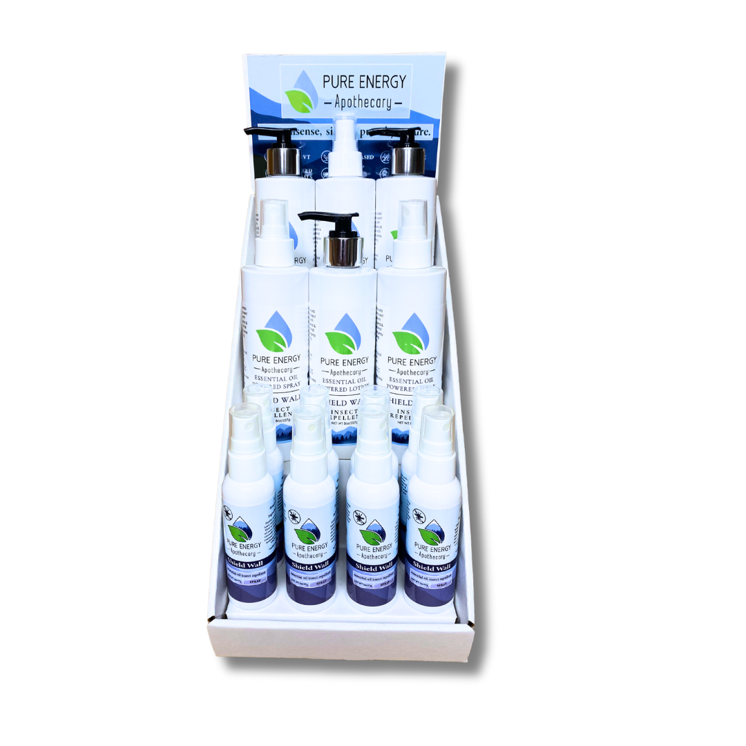 Shield Wall Display – Pure Energy Apothecary